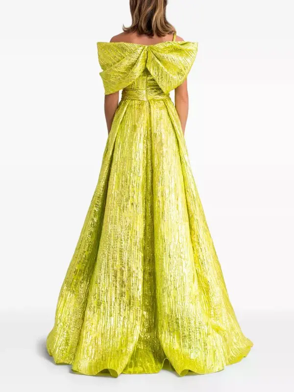 GEMY MAALOUF Back-bow Maxi Dress