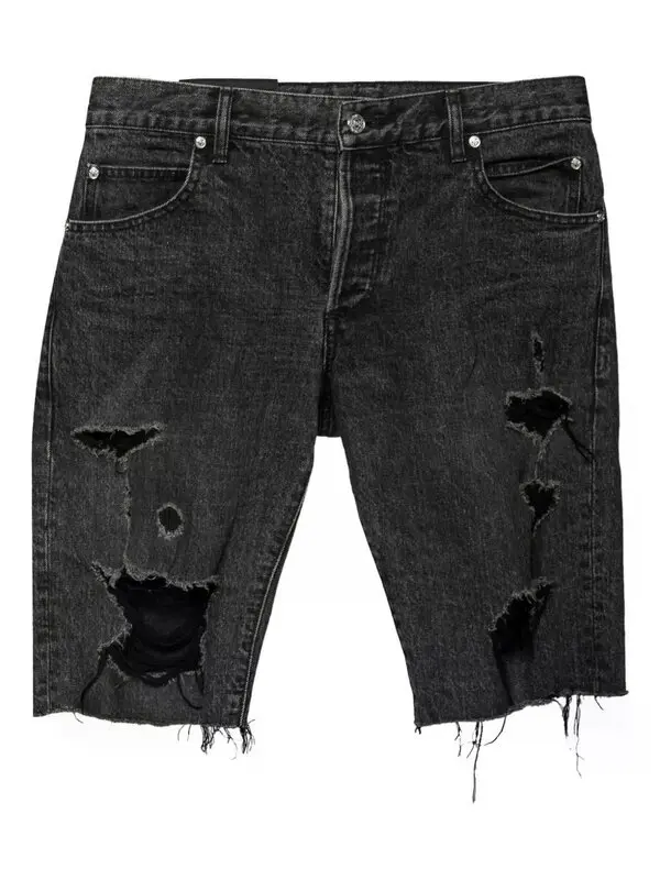 Balmain Distressed Denim Shorts