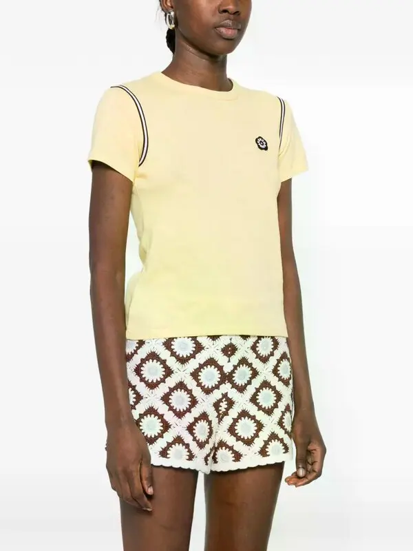 Kenzo Logo-appliqué T-shirt - Yellow