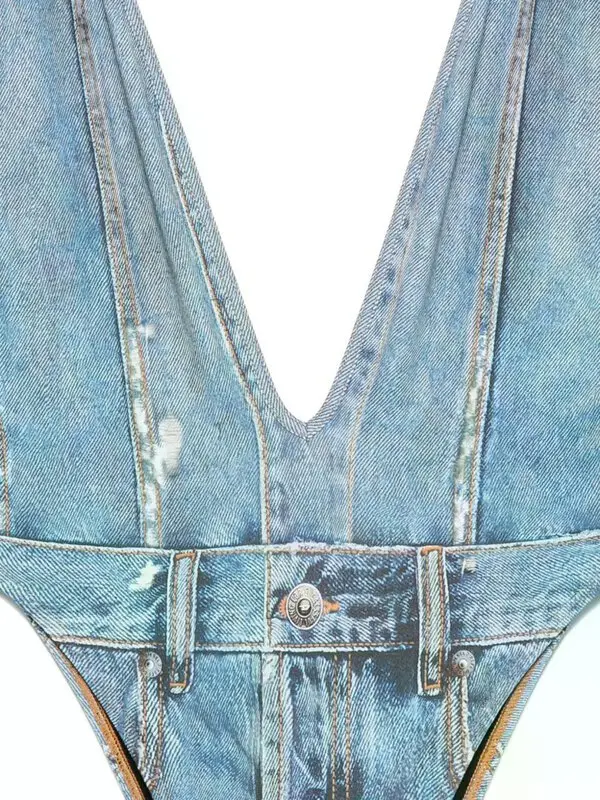 DIESEL® Tie-strap V-neck Swimsuit
