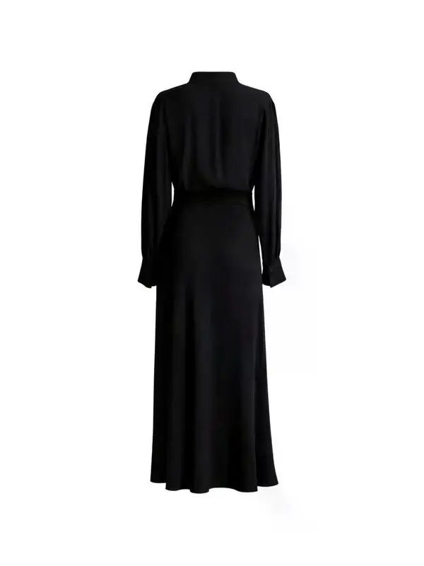 Vince Button Long-sleeve Dress
