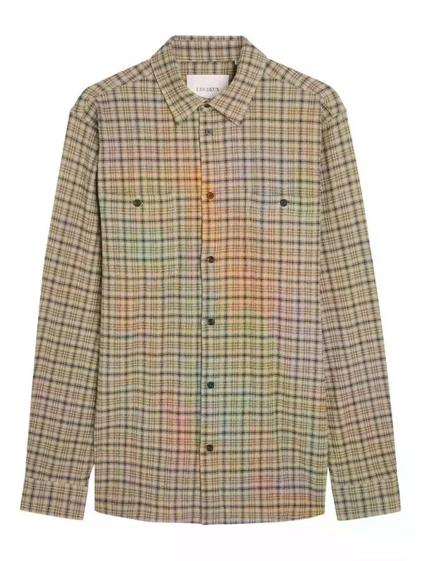 LES DEUX Checked Chest-pocket Shirt