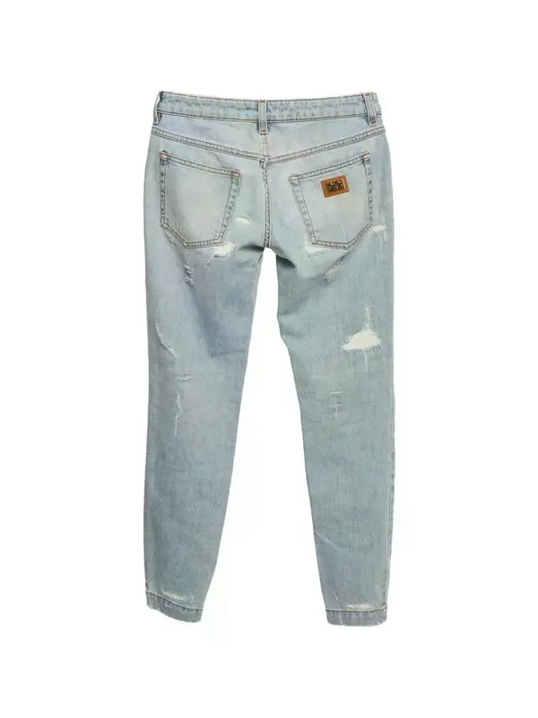 Dolce & Gabbana Distressed Slim Fit Jeans