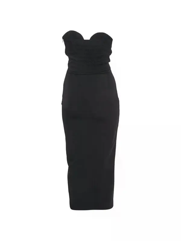 NADADELAZOS Strapless Midi Dress