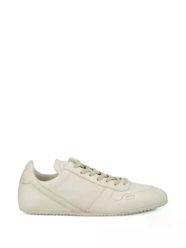 Rick Owens Minimal Leather Sneakers - Neutrals