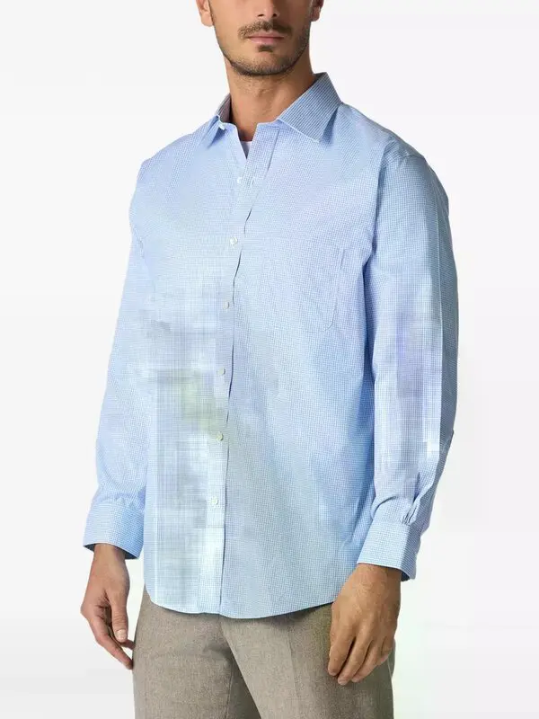 Brooks Brothers Buttoned Check-pattern Shirt