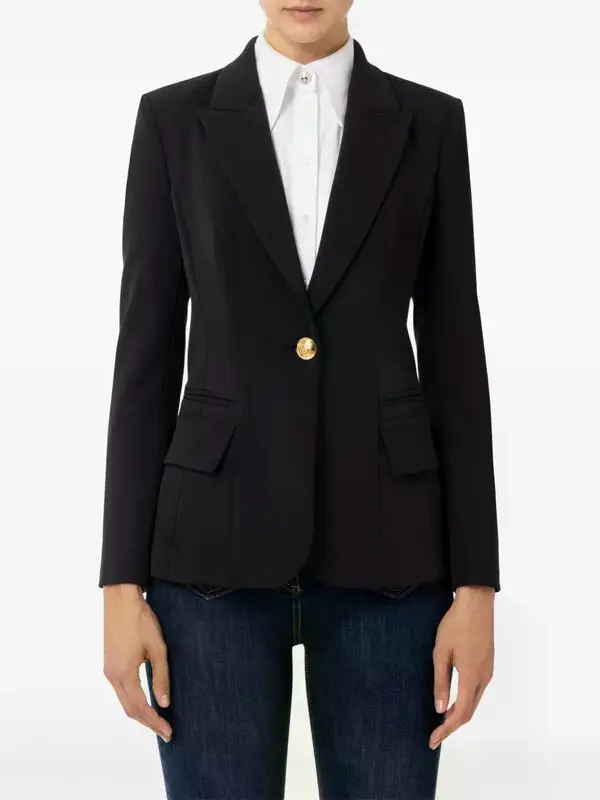 Elisabetta Franchi Peak-lapel Crepe Blazer