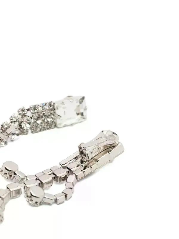 Alessandra Rich Crystal Embellished Clip-on Earrings