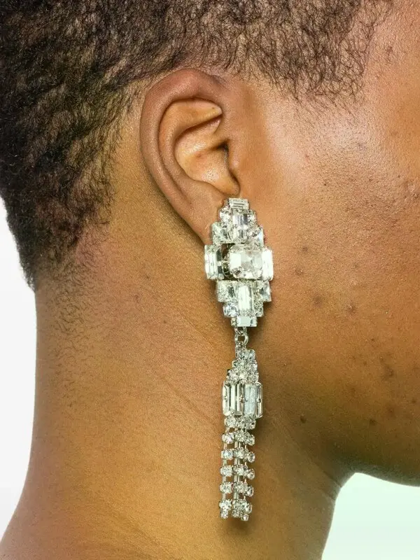Alessandra Rich Tassel Bijoux Clip-on Earrings