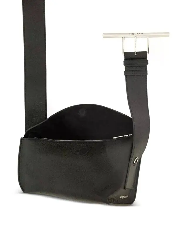 Alexander McQueen Logo-detail Shoulder Bag - Black
