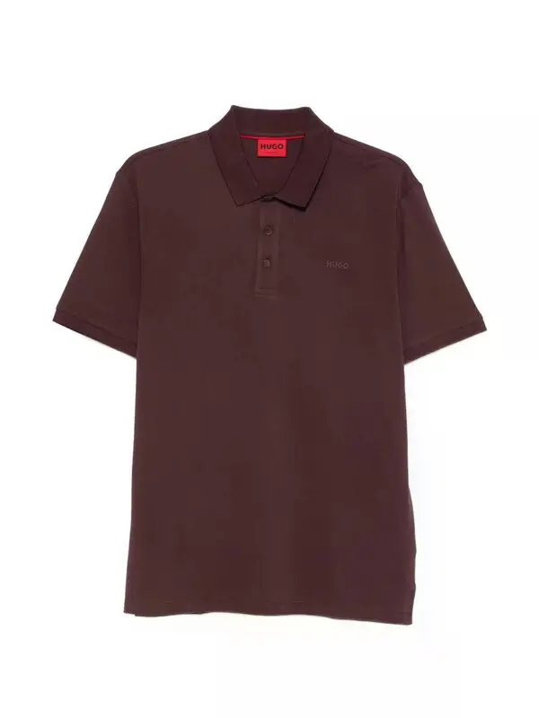 BOSS Buttoned Polo Shirt - Purple
