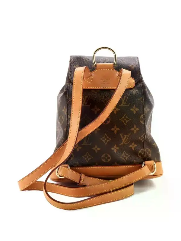 LOUIS VUITTON Vintage Montsouris Monogram Canvas Mm Backpack - Brown