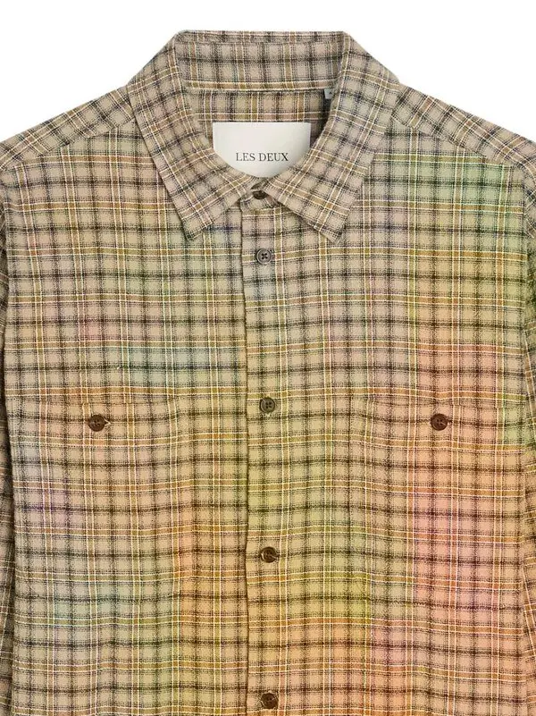 LES DEUX Checked Chest-pocket Shirt