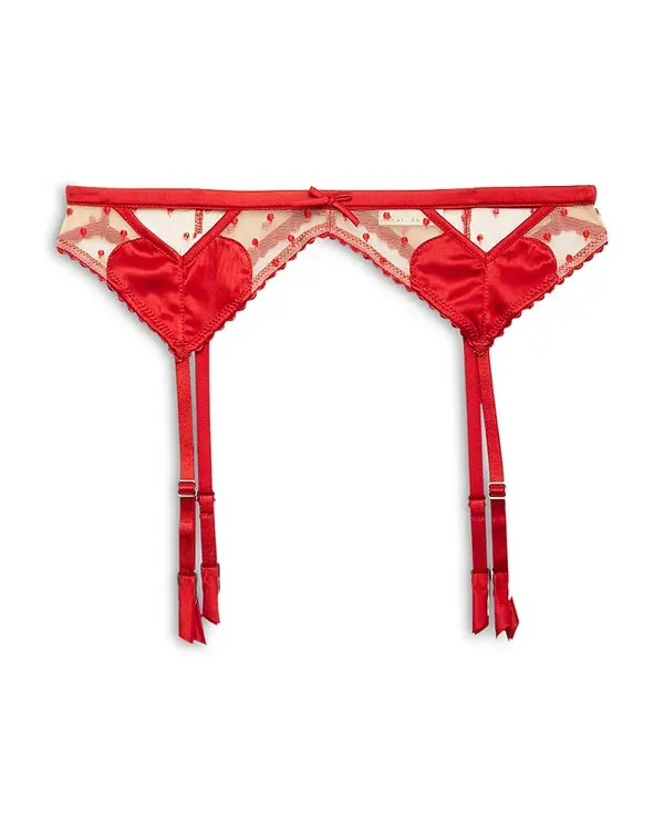 Fleur Du Mal Amour Garter - Rouge