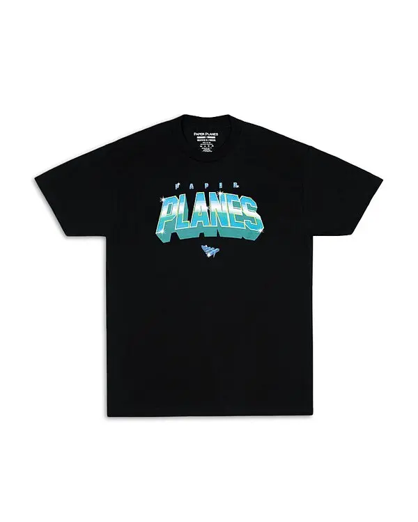 PAPER PLANES Galaxy Logo Graphic T-shirt