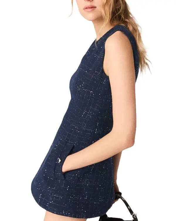 Maje Playsuit Dress - Navy