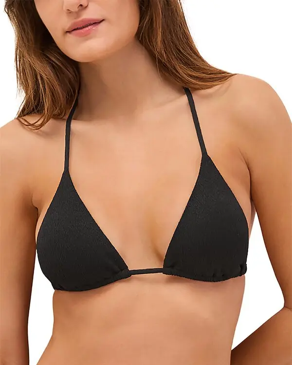 VIX PAULA HERMANNY Edith T Back Triangle Bikini Top - Black