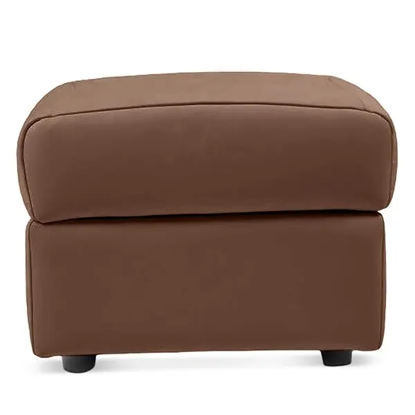 GIUSEPPE NICOLETTI Noto Leather Ottoman - Bull - Cognac