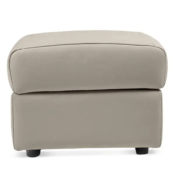 GIUSEPPE NICOLETTI Noto Leather Ottoman - Bull - Fango