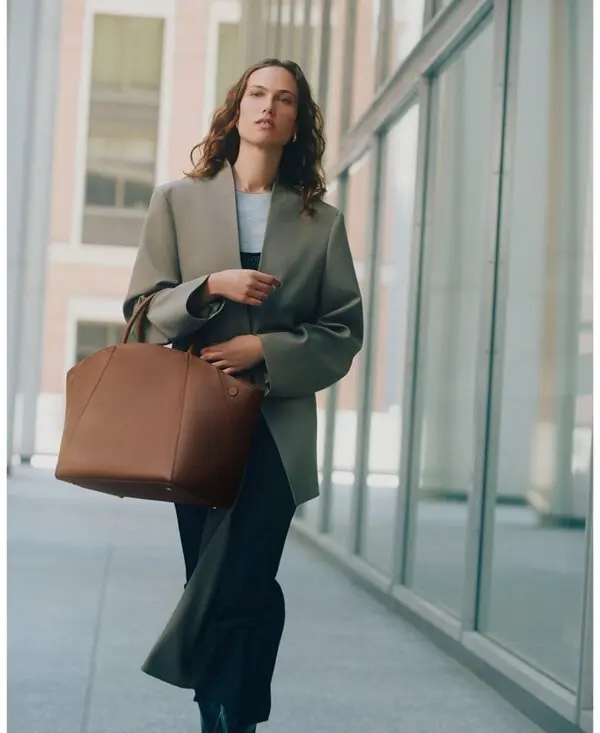Cuyana Forma Satchel - Dark Chestnut