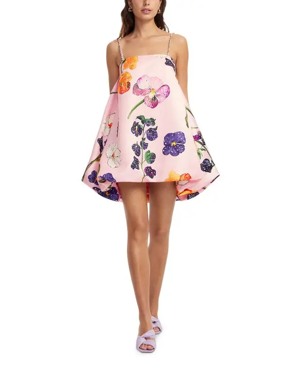 LEO LIN Patsy Embellished Puff Mini Dress - Wildbloom
