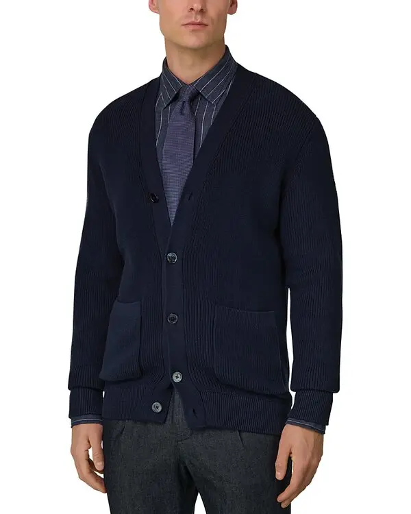 Boggi Milano Knitted Cotton Cardigan