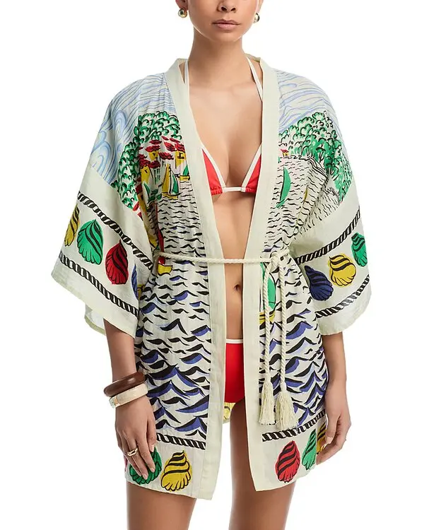 Echo Sail Away Robe Swim Cover-up - Multi