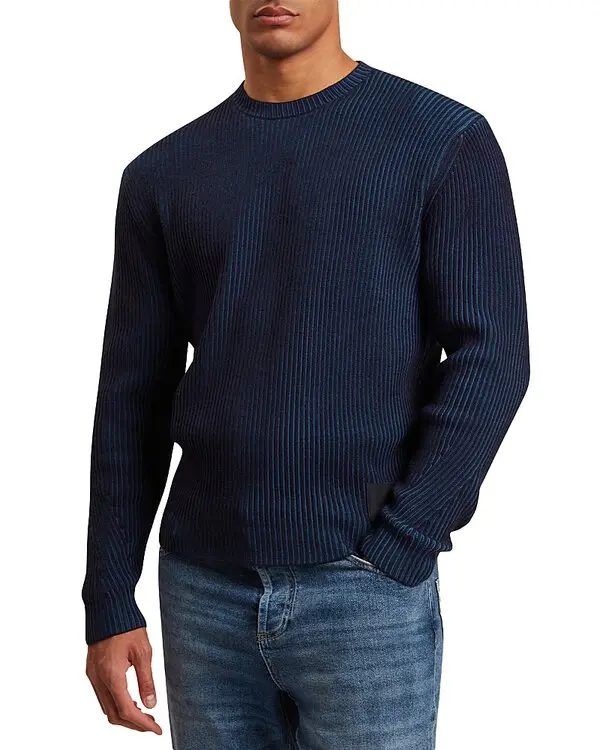Ted Baker London Timmno Long Sleeve Plated Rib Sweater