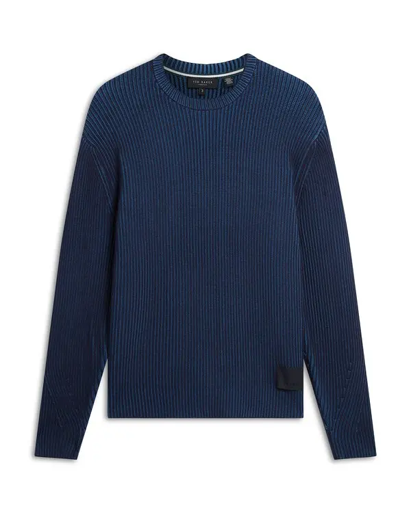 Ted Baker London Timmno Long Sleeve Plated Rib Sweater