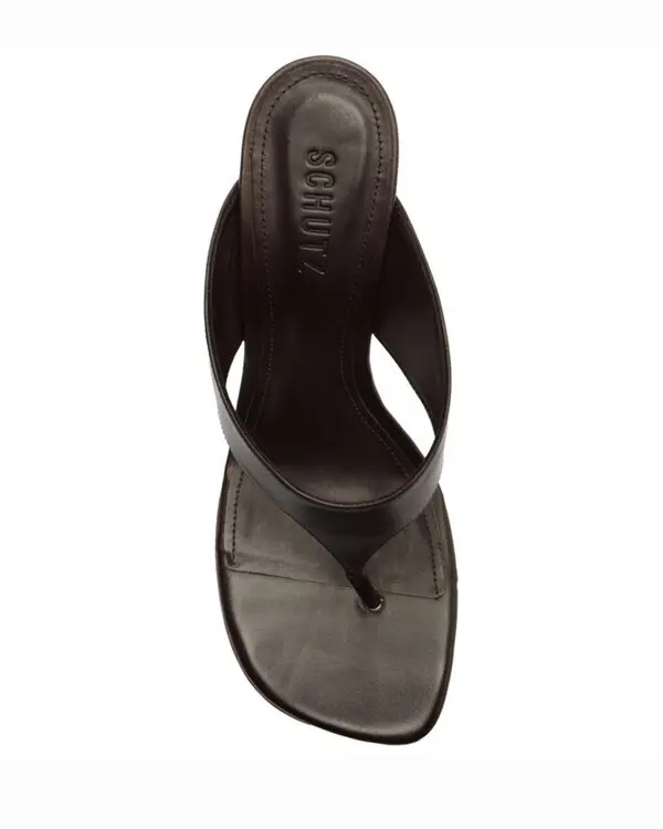 Schutz Maya Wedge Sandals - Root Brown