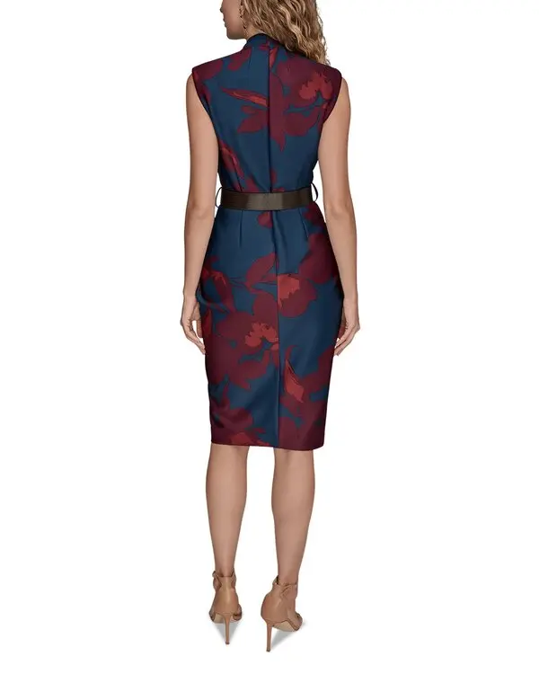 Donna Karan New York Belted Scuba Dress