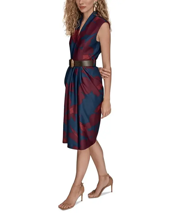 Donna Karan New York Belted Scuba Dress