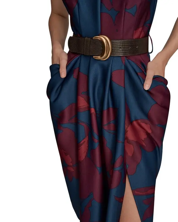 Donna Karan New York Belted Scuba Dress