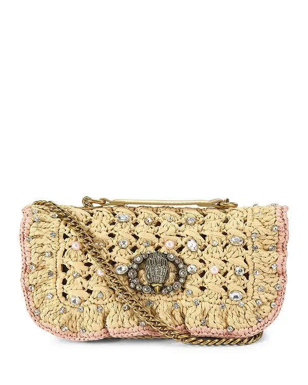 Kurt Geiger Chelsea Small Ruffle Shoulder Bag - Open Beige