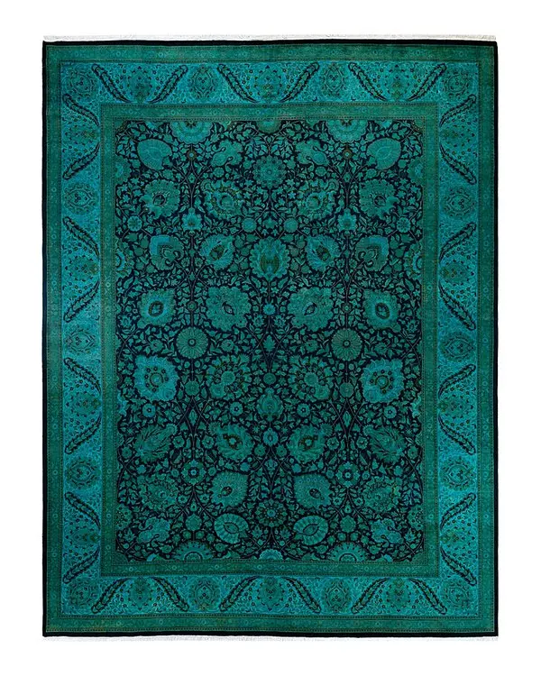 Bloomingdale'S Fine Vibrance M1416 Area Rug, 9'3 X 12'1 - Black