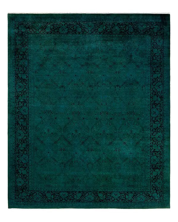 Bloomingdale'S Fine Vibrance M1560 Area Rug, 8'1 X 9'10 - Green
