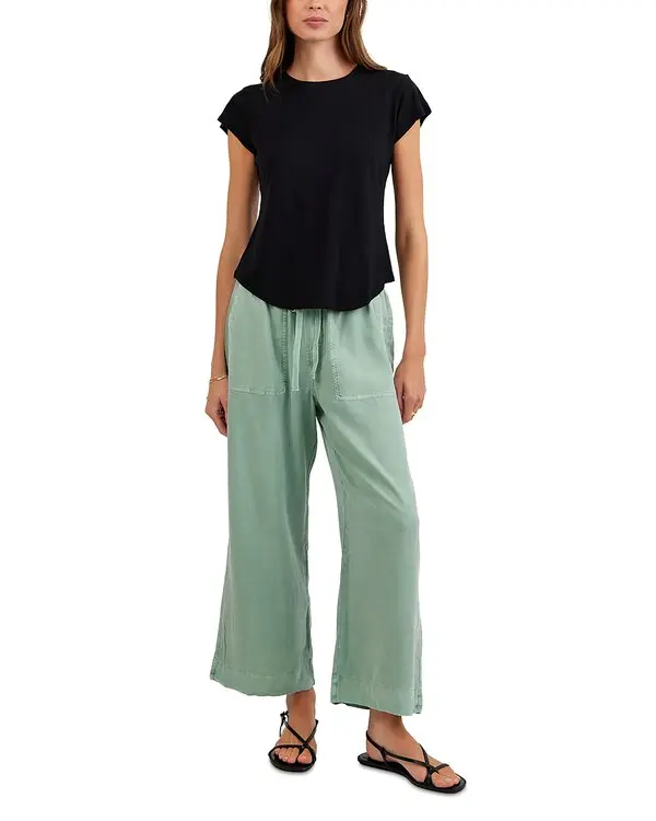 Bella Dahl Easy Pocket Wide Leg Cropped Pants