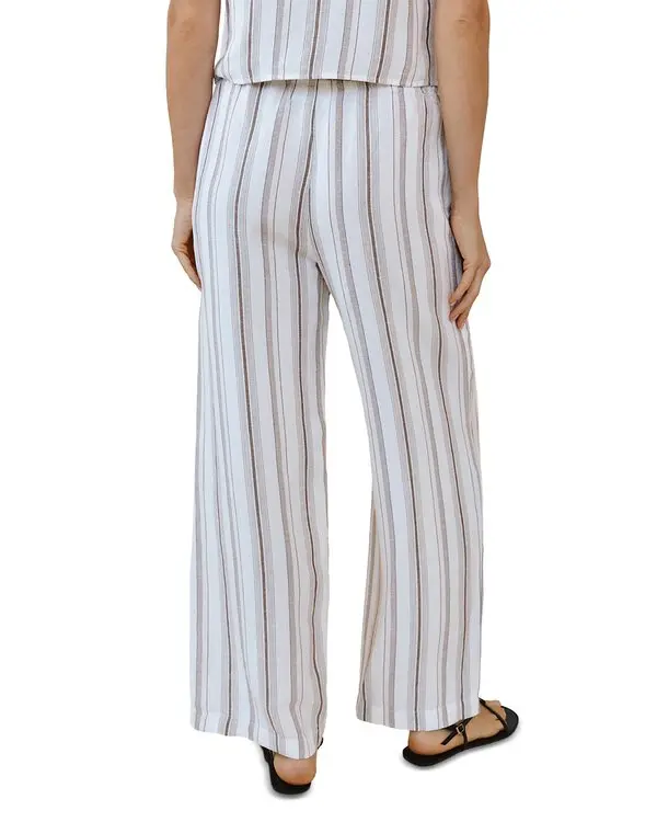 Bella Dahl Striped Tassel Drawstring Beach Pants