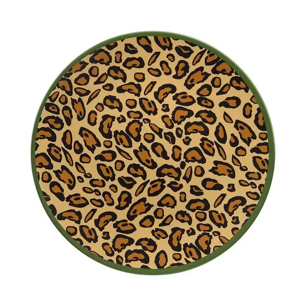 LULU POWERS Coupe Dinner Plate - Cheetah
