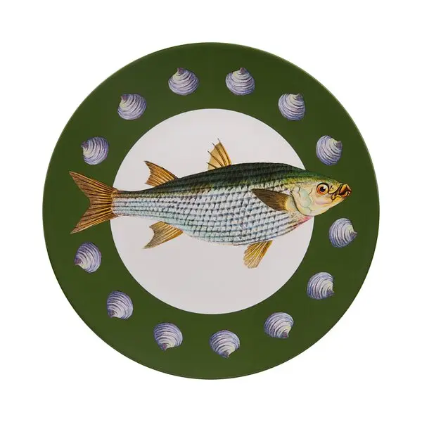 LULU POWERS Coupe Dinner Plate - Mullet