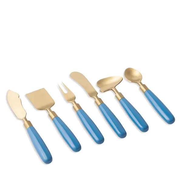 LULU POWERS Resin Handle Cheese Knife Set