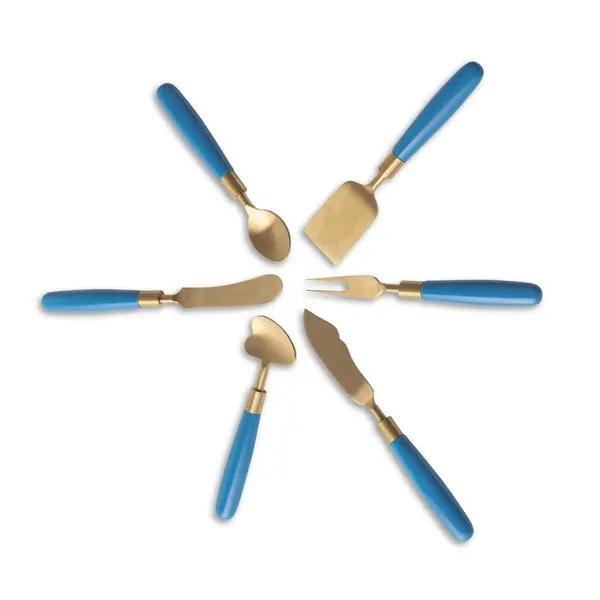LULU POWERS Resin Handle Cheese Knife Set