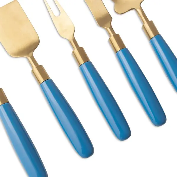 LULU POWERS Resin Handle Cheese Knife Set