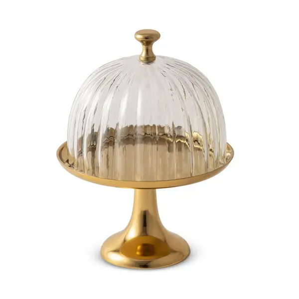 LULU POWERS Fluted Coupe Cake Stand