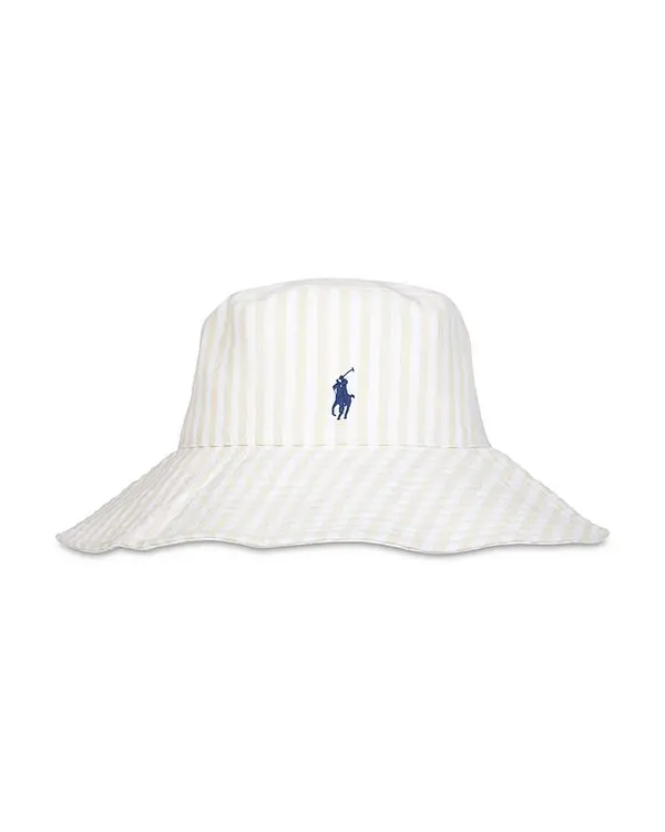 Polo Ralph Lauren Linen Sunhat - Dune Tan/white
