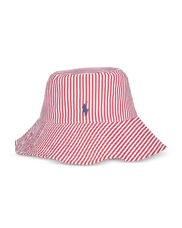 Polo Ralph Lauren Linen Sunhat - Red/white
