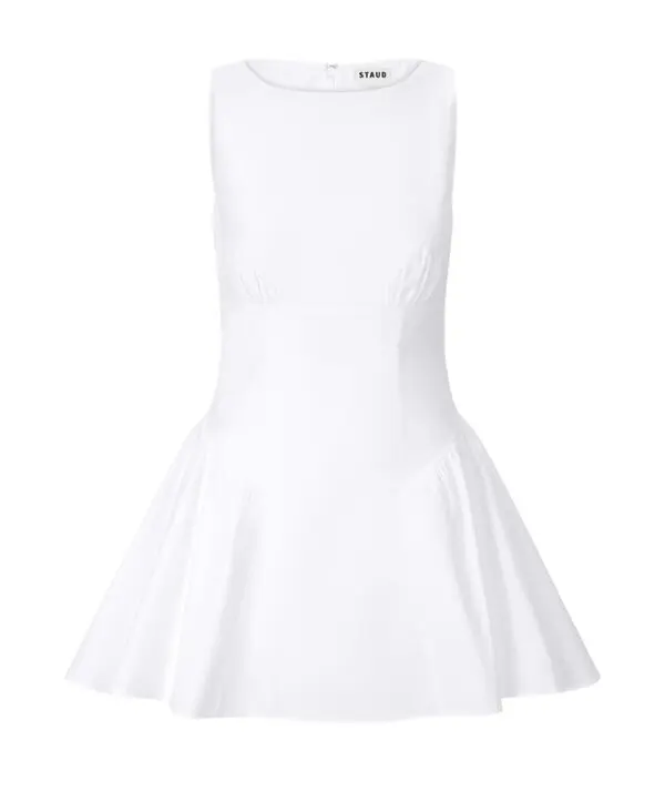 Staud Gwen Mini Dress - White