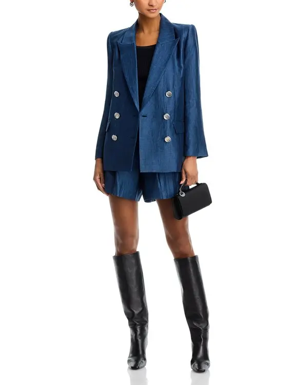 L'Agence Hadleigh Shorts - Deep Sea Blend