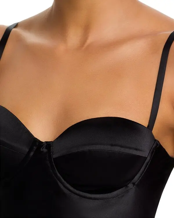 L'Agence Orlina Silk Camisole - Black