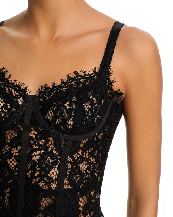 L'Agence Jennifer Lace Bustier Dress